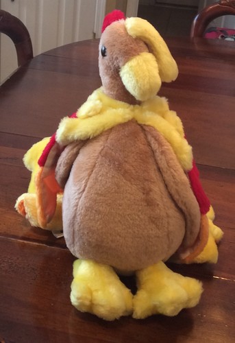 Unique Handmade 13" Standing PLUSH TURKEY DOLL - Stuffed THANKSGIVING ...