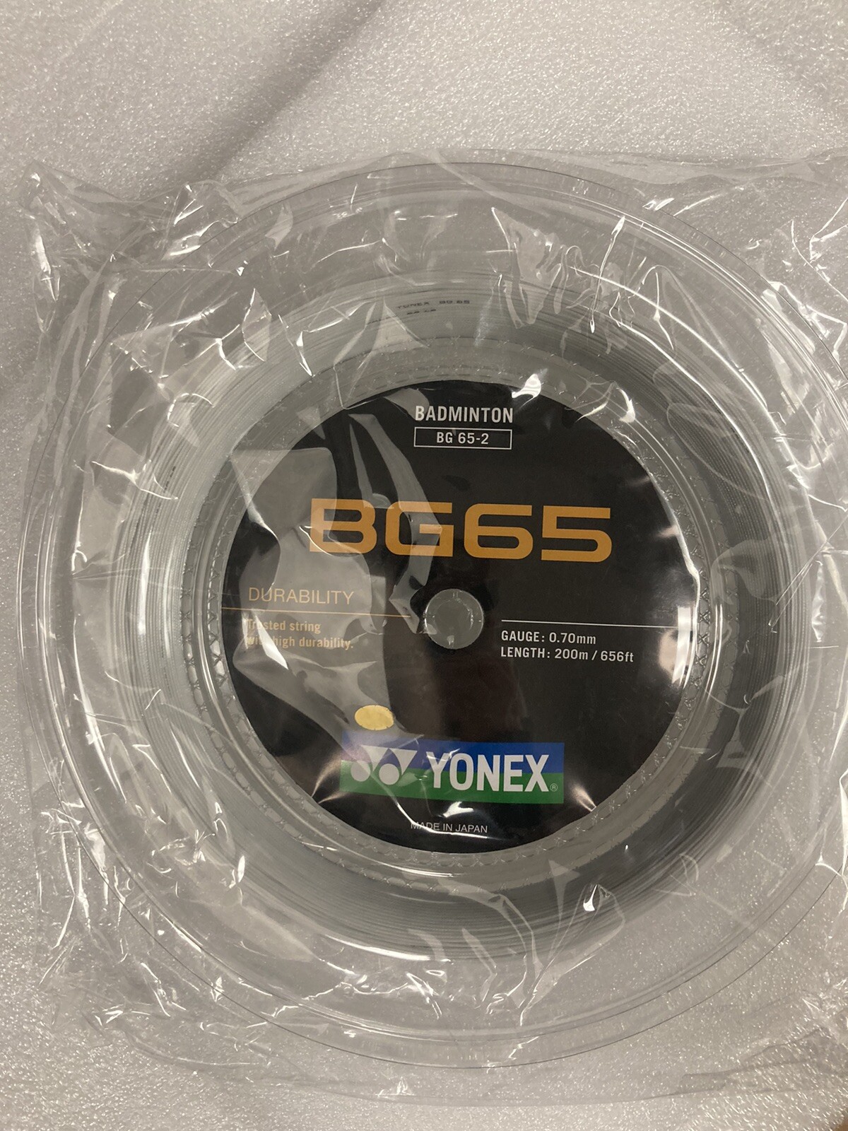 New Yonex BG65 BG65-2 200M Reel String Yellow | eBay