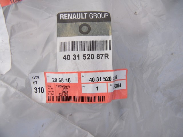 Renault ORIGINAL 15" TRIMS COVER HUB CAPS TYRE CAP SILVER ONE ...