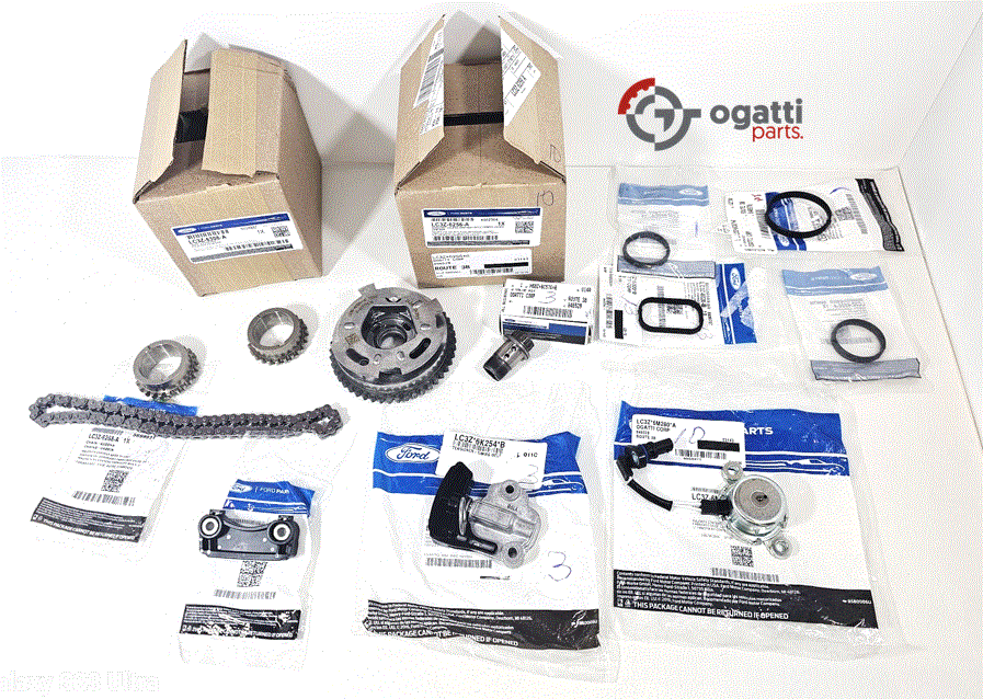 7.3L TIMING CHAIN KIT NEW FORD OEM SET-12 F-250 2020 7.3L 2V DEVCT V8 ...