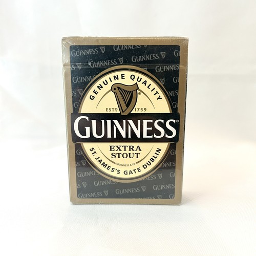 Guinness Genuine Quality Extra Stout Playing Cards - Casino Finish *NEW ...