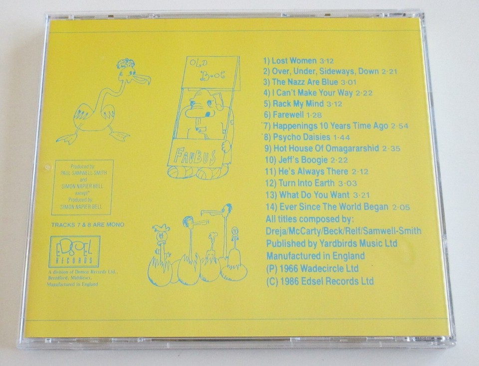 The Yardbirds Roger the Engineer 1986 Edsel Made in UK VG+ CD | eBay