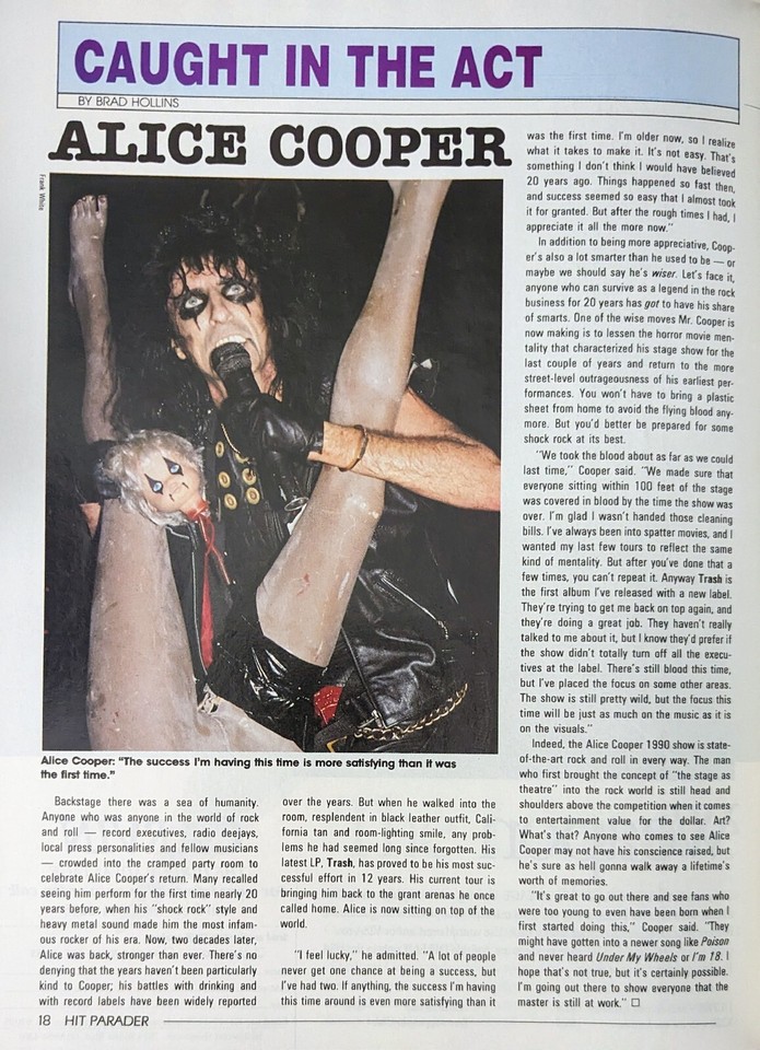 Hit Parader April 1990 Aerosmith, KISS, Ace Frehley, LA Guns, Dangerous ...