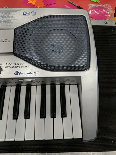 Casio Lk-90tv 61 Key Electronic Keyboard Karaoke Lighting System for ...