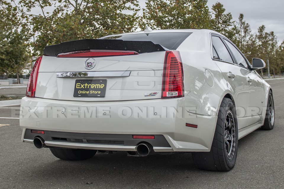 2009-2015 Cadillac CTS-V Sedan Rear Wing Spoiler Glossy Black | Screw ...