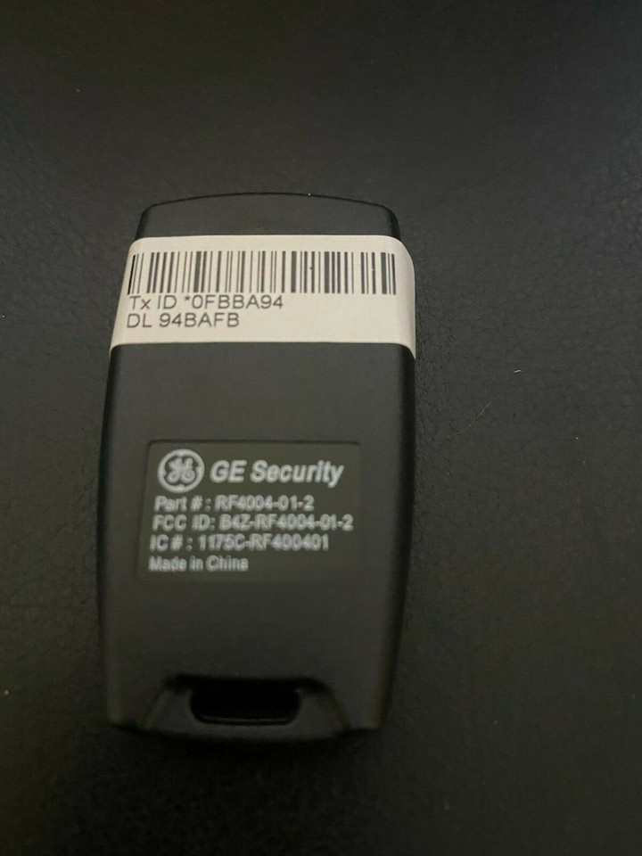 GE Security Fire & Safety B4Z-RF4004-01-2 (4 Button Control Transmitter ...