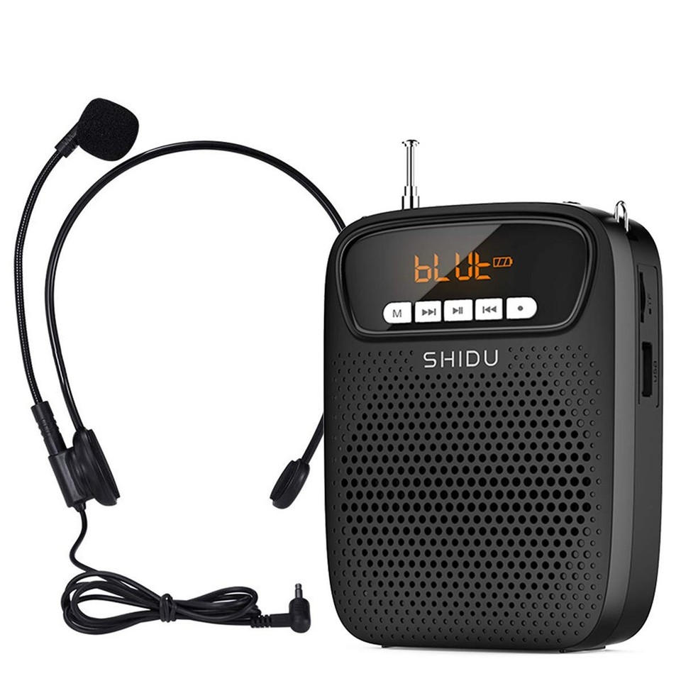 Portable Mini Voice Amplifier Wired Headset Microphone Speaker Set for ...