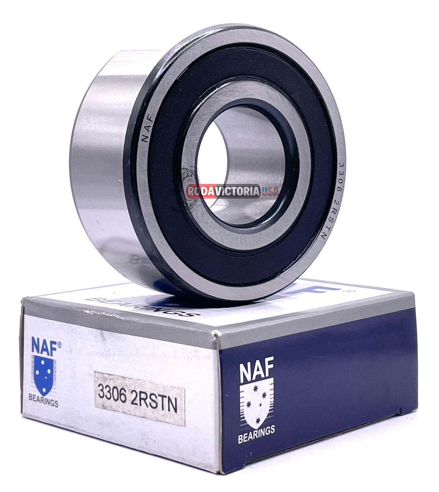 NAF 5306-2RS Double Row Angular Contact Ball Bearing 30mmX72mmX30.2mm ...