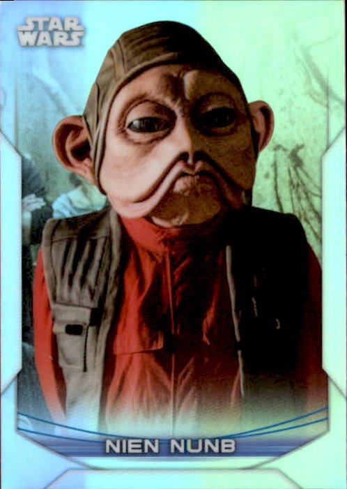 Nien Nunb 2020 Topps Chrome Star Wars Perspectives Refractor Card # 23 ...