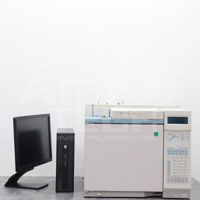 GC FID Dual Flame Ionization Detector, Split / Splitless Agilent 6890N ...