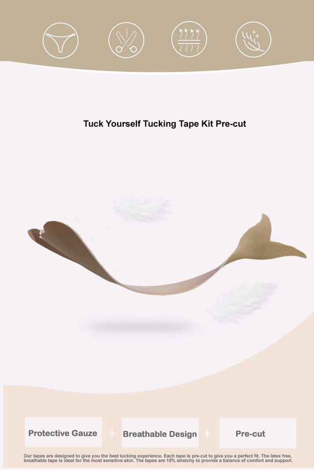 BIMEI Mermaid Tucking Tape Gaff Kit Transgender,Drag Queens ...