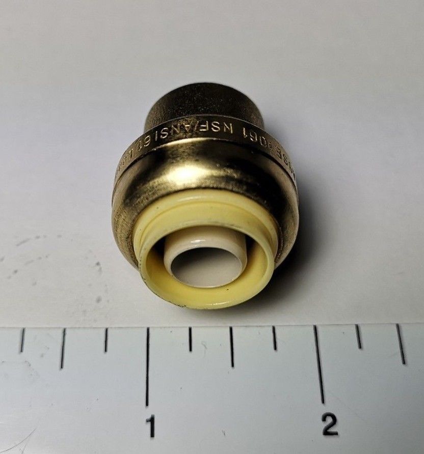 20 PIECES 1/2" PUSH FIT CAPS NEW! LEAD FREE BRASS 46661057175 | eBay