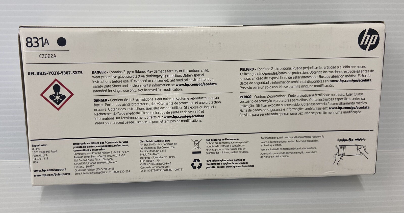 HP 831A (CZ682A) Black Ink Cartridge for sale online | eBay