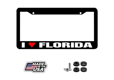 I LOVE Florida License Plate Frame | eBay