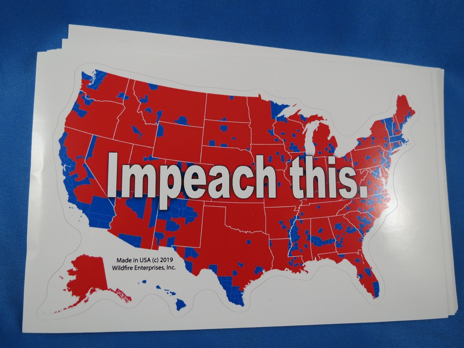 WHOLESALE LOT OF 20 IMPEACH THIS TRUMP 2020 STICKERS USA GOP MAP ...
