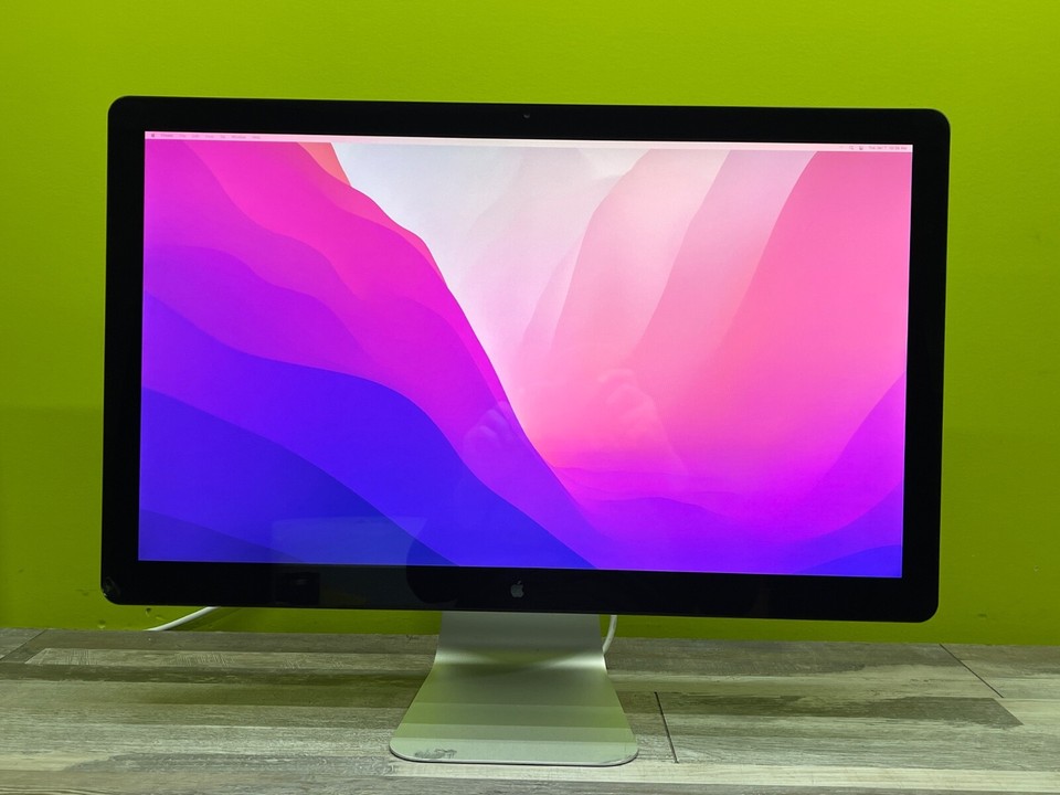 27" Apple Cinema Display Widescreen LED 27-inch Monitor A1316 2560x1440 ...