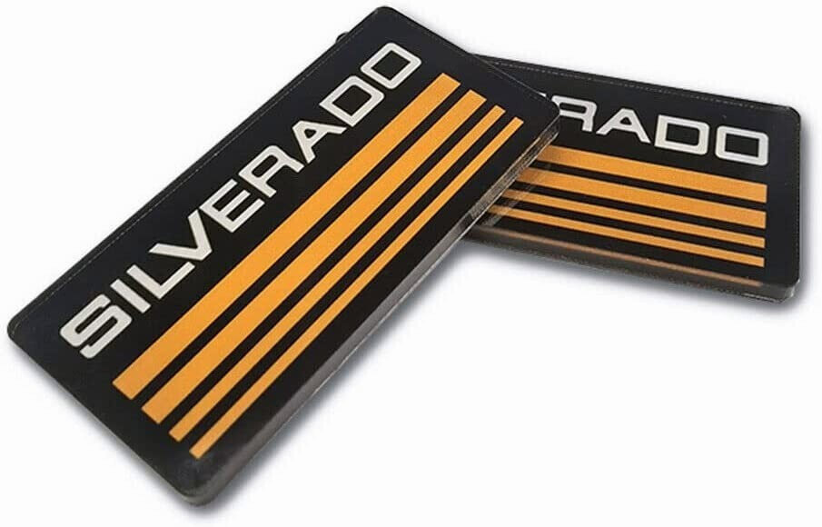 Pair Set Silverado Cab Emblem Side Roof for 88 89 90 91 Suburban Tahoe ...