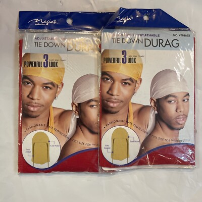 Durag Individual Packed Breathable Sports Fabric One Size Fits All Red ...