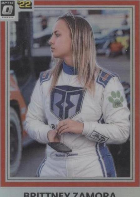 2022 Panini Donruss NASCAR - Optic Retro 1981 Brittney Zamora #82 Holo Prizm for sale online | eBay