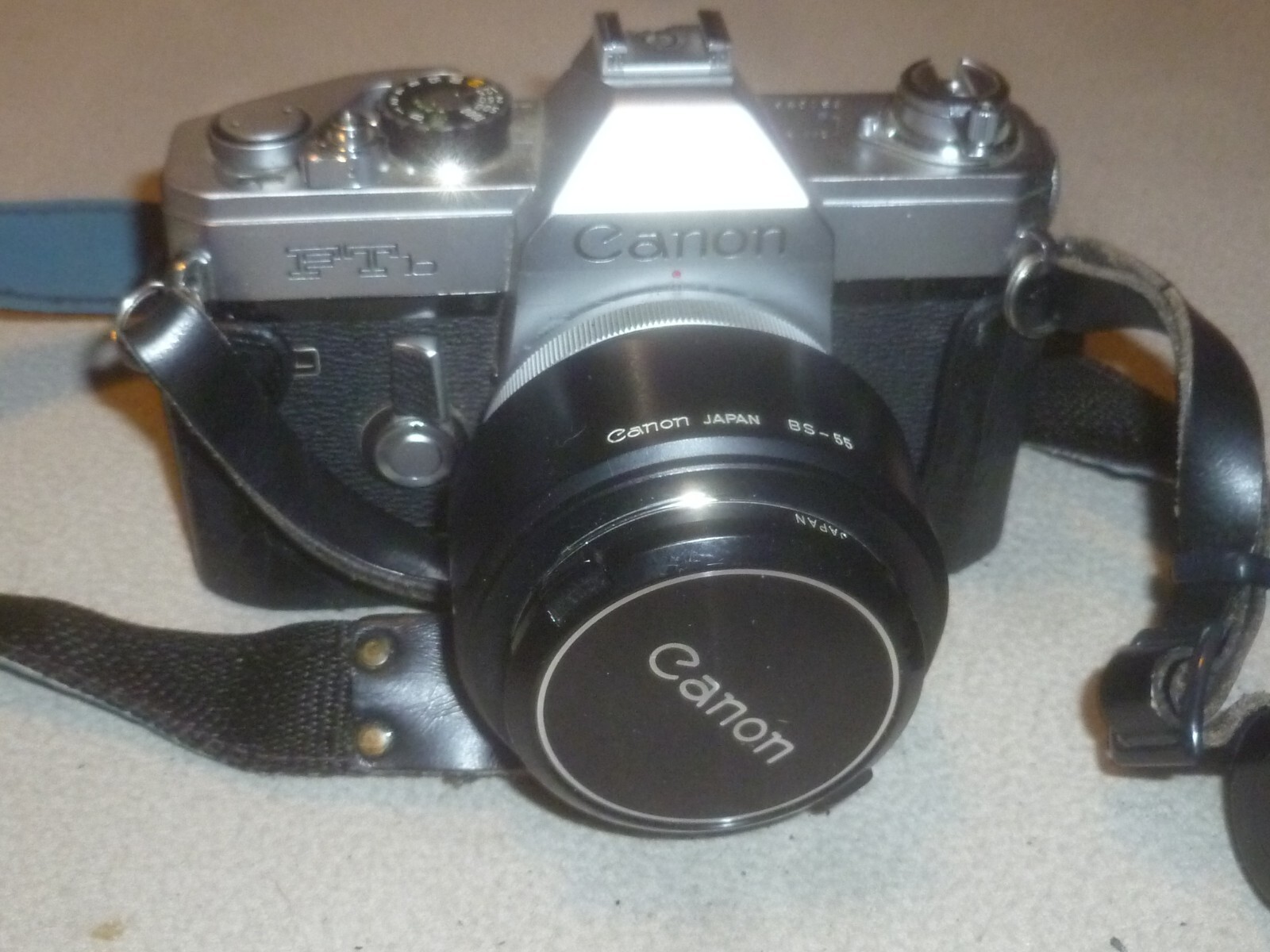 CANON FTB QL SLR CAMERA W VIVITAR 55MM UV HAZE FILTER 1:1.8 LENS FD ...