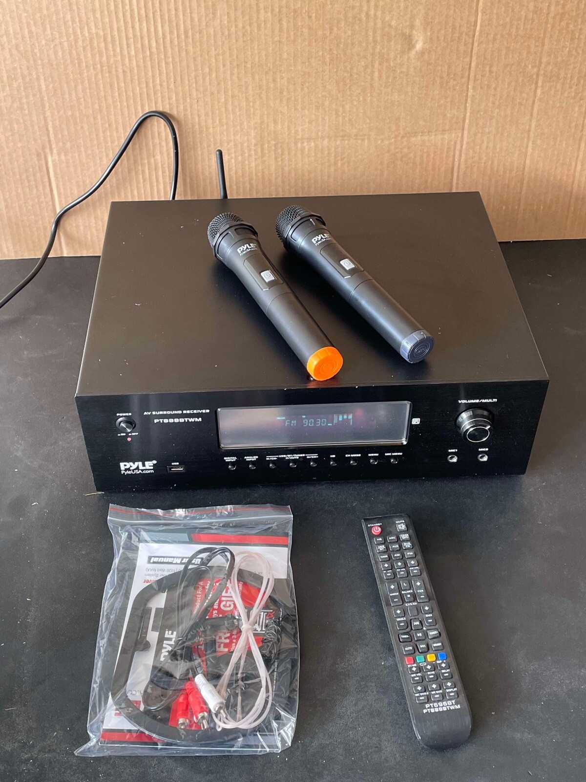 Pyle 1000W Bluetooth Home Theater Karaoke Receiver-5.2-Channel ...