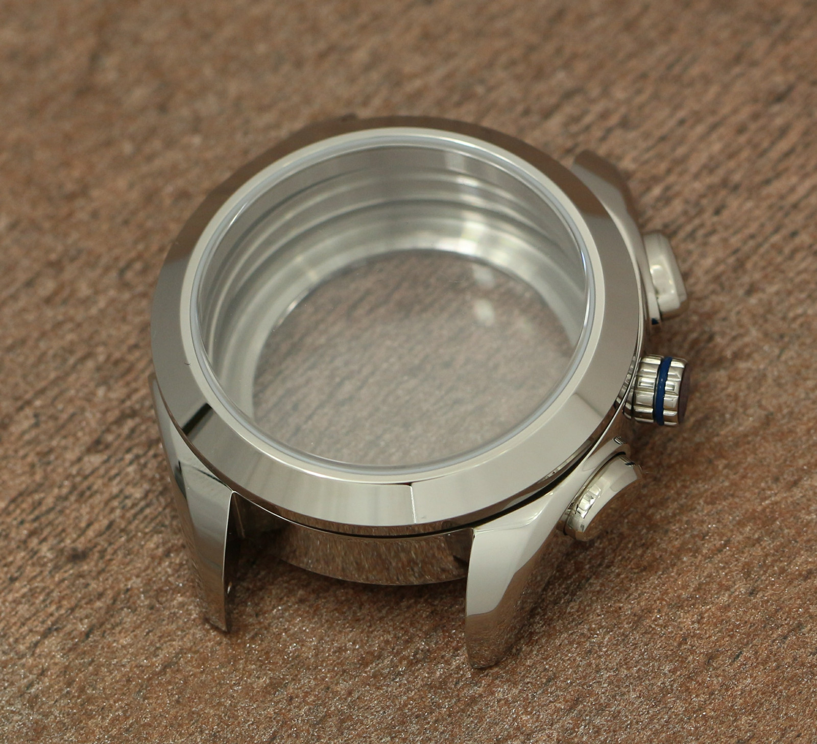 Watch Case for ETA Valjoux 7750 / 7753 Chronograph Sapphire 38mm 10 ATM ...