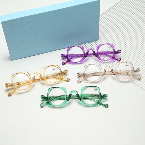 Clear Reading Glasses Personality Retro Spring Hinge Square Round ...