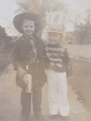 Vintage Photo Kids in Band Leader & Cowboy Costume Marching Band1940s ...