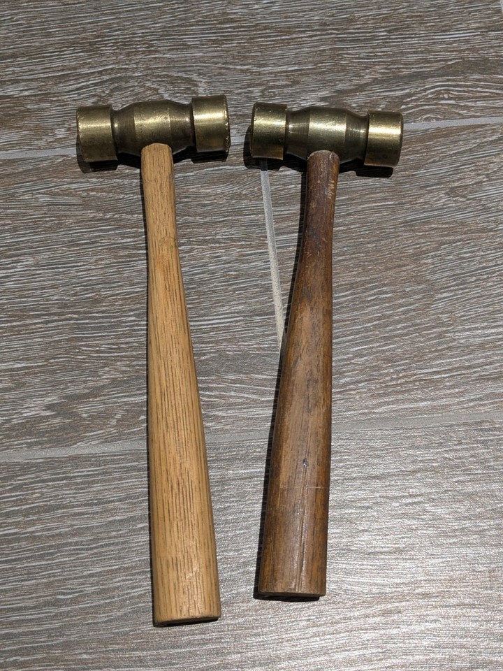 Vintage Lot (2) Small Brass Hammers 10 oz. Sioux Tools !!! 🔥🔥🔥 | eBay