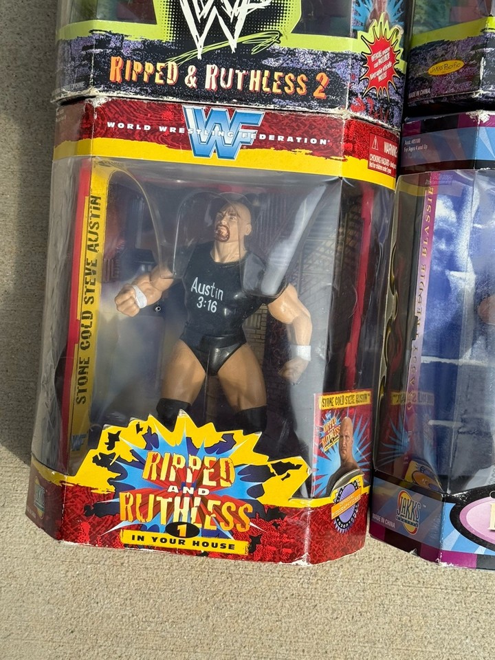 Triple H Stone Cold Steve Austin Freddie Blassie WWF WWE Ripped ...