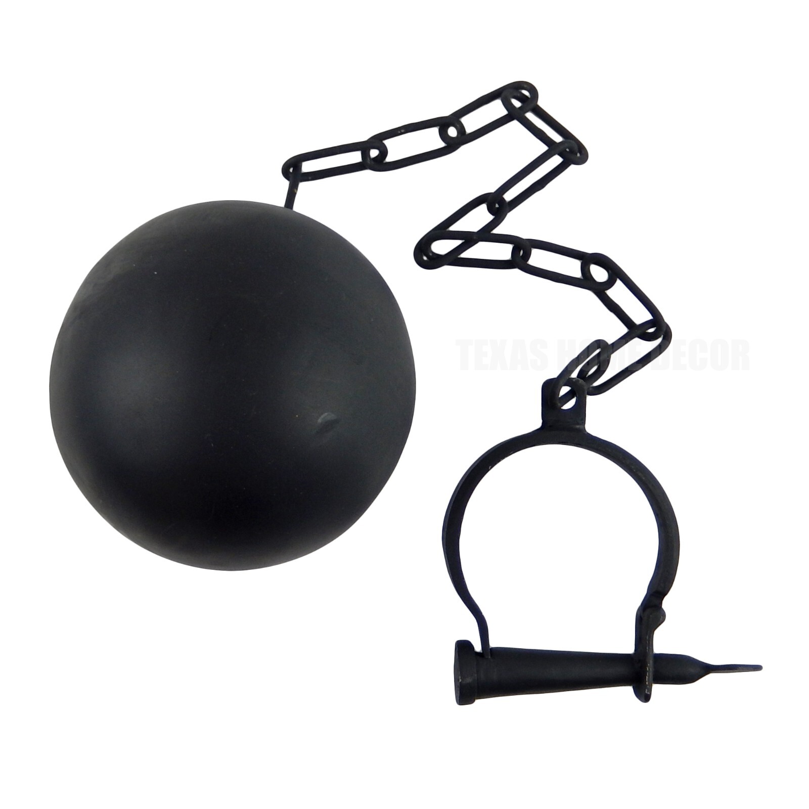 Lockable Ball & Chain Metal Leg Shackle Prison Wedding Gag Gift Light ...