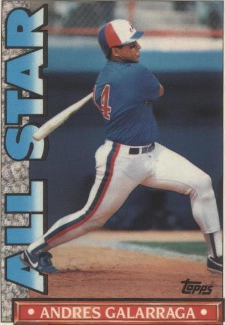 1990 Topps TV Glossy All-Star Set - Andres Galarraga #62 for sale ...