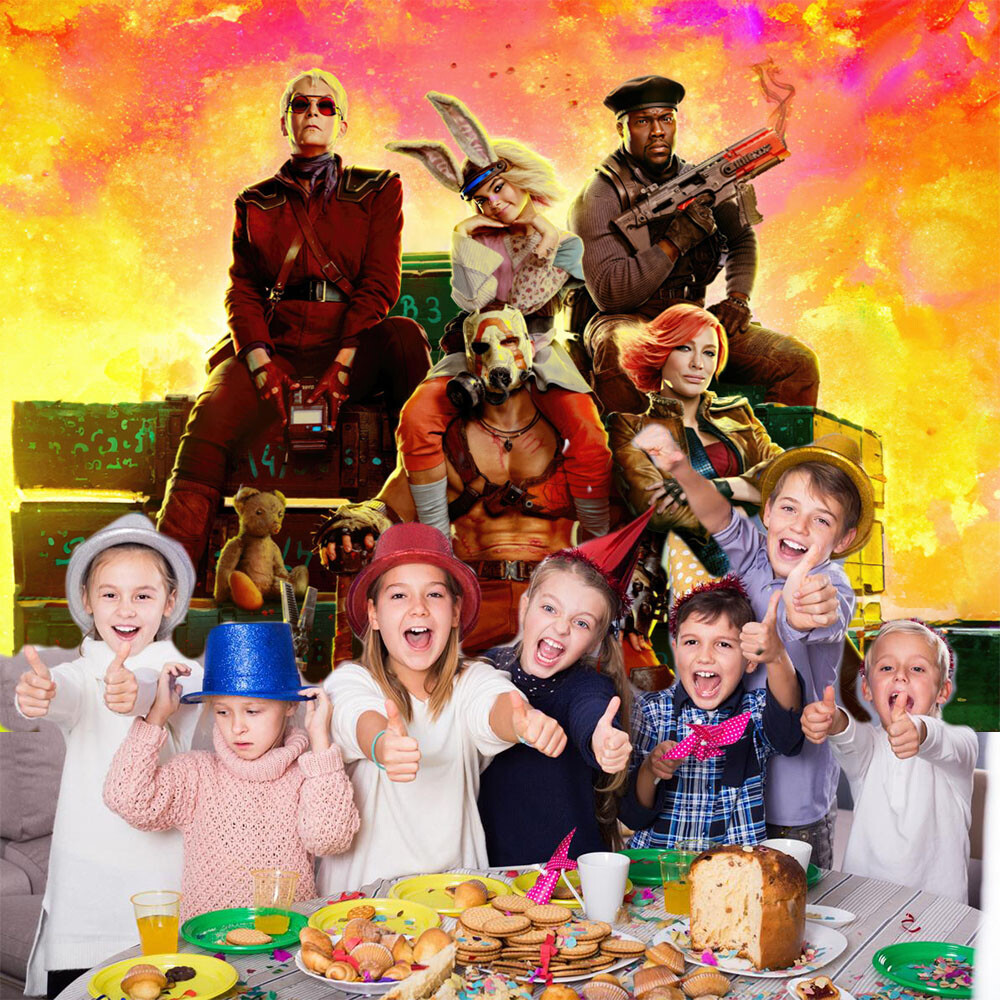 Borderlands Party Birthday Decor Backdrop Baby Shower Banner Vinyl ...