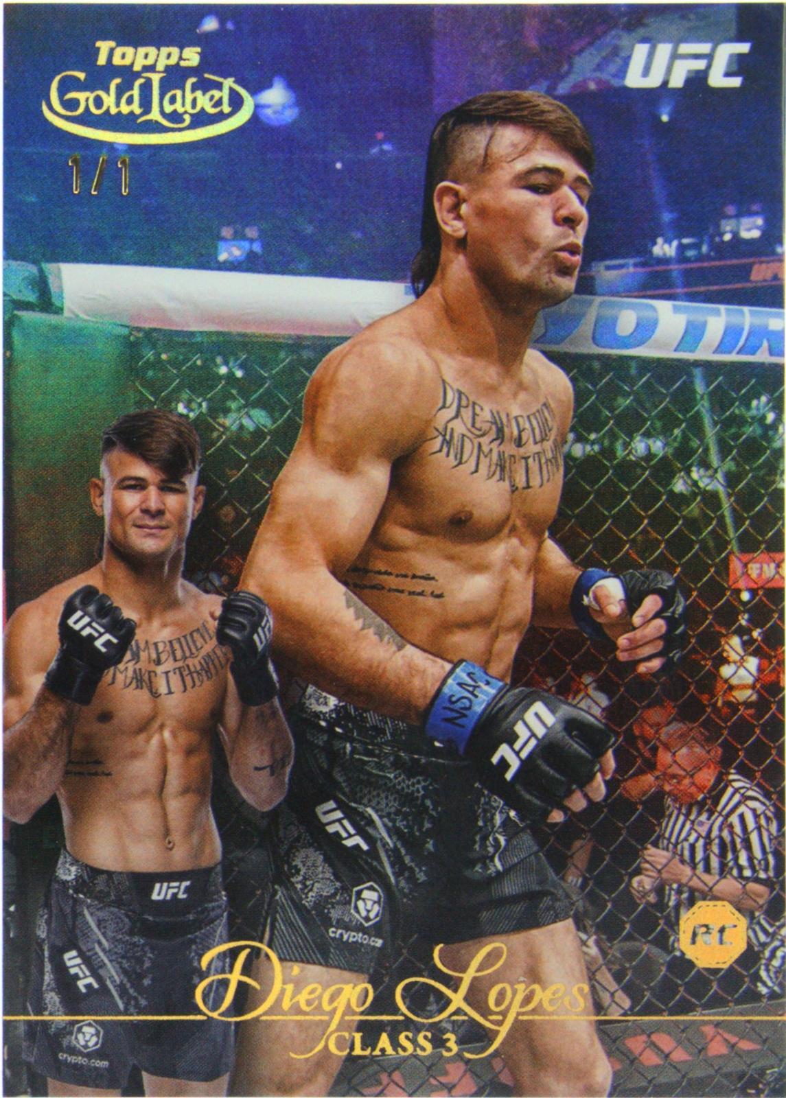 2024 Topps Gold Label UFC - Diego Lopes #89 Class 3 Gold /1 (RC) for ...
