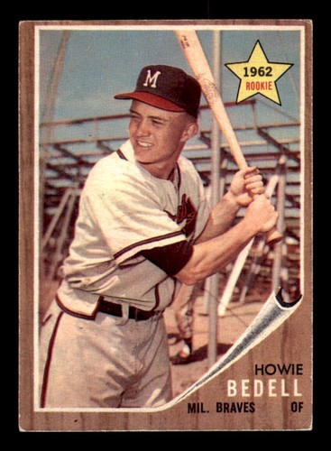 1962 Topps Baseball #76 Howie Bedell GD *e1 | eBay