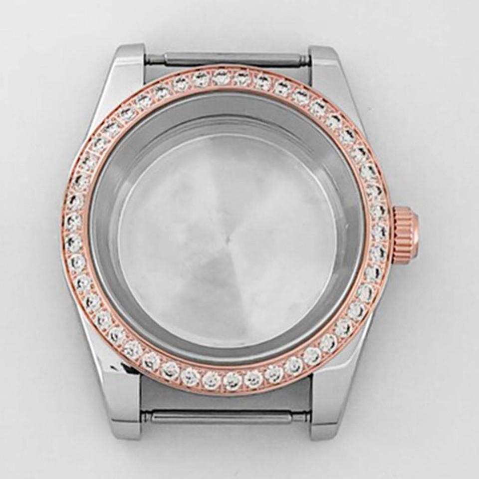 39mm Stainless Steel Watch Case Modified With Watch Parts for Nh35/36 ...