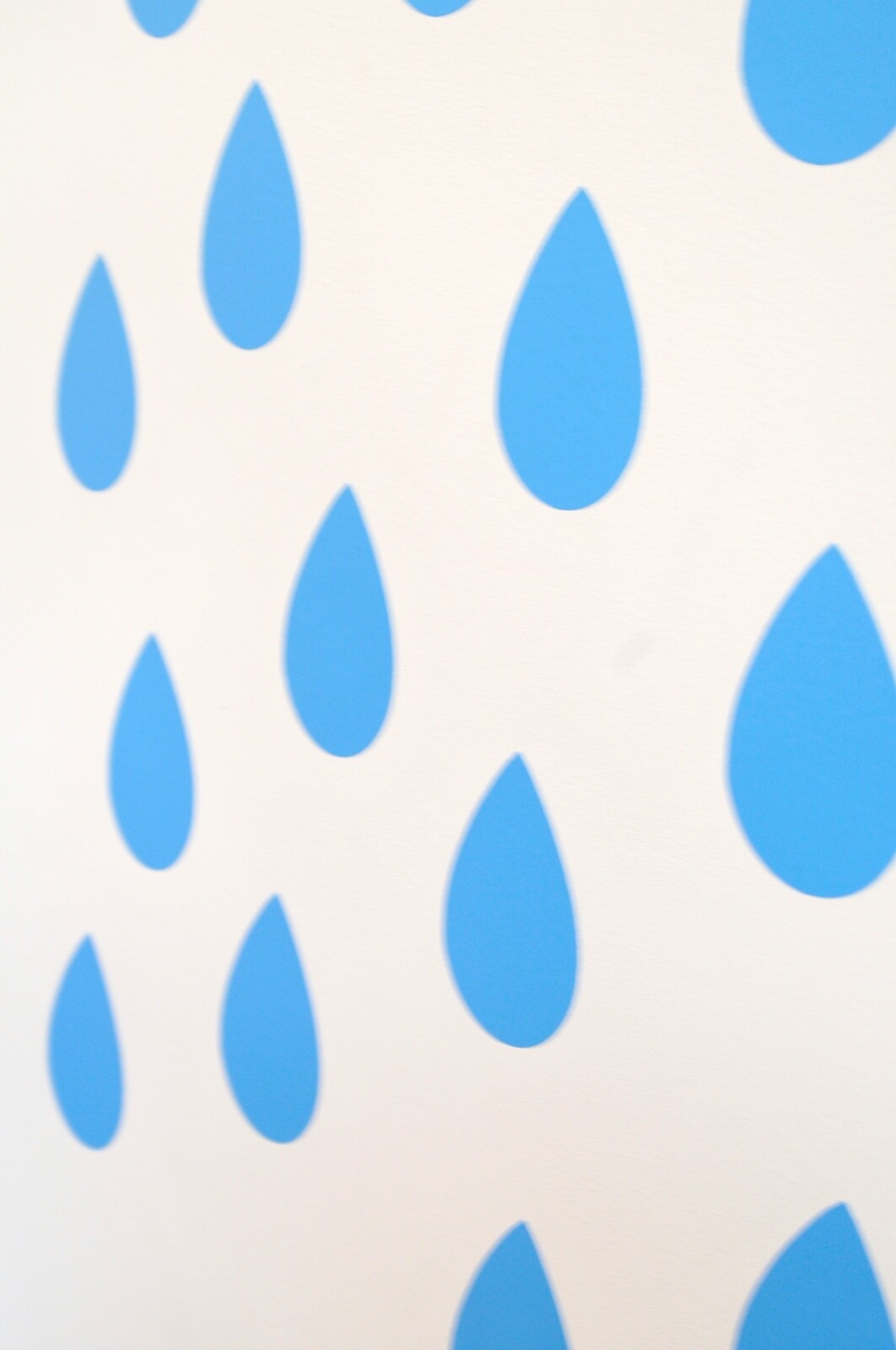 Raindrops Vinyl Wall Art Decals/Stickers - Various Colours & Sizes | eBay