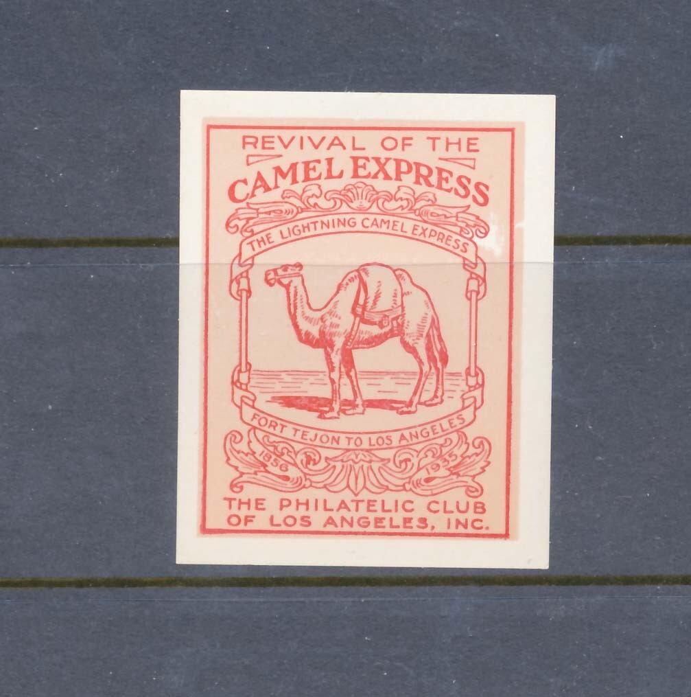 E28 - THE PHILATELIC CLUB OF LOS ANGELES CA 1935 CAMEL EXPRESS LOCAL ...