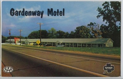 Vintage Gray Summit MO Missouri Gardenway Motel Villa Ridge Postcard L ...