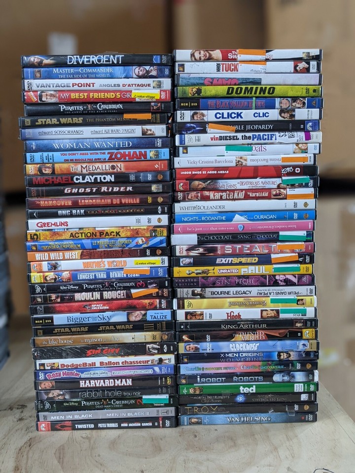 60+ DVD Lot – Popular Movies in Mixed Genres – Gently Used & Great ...