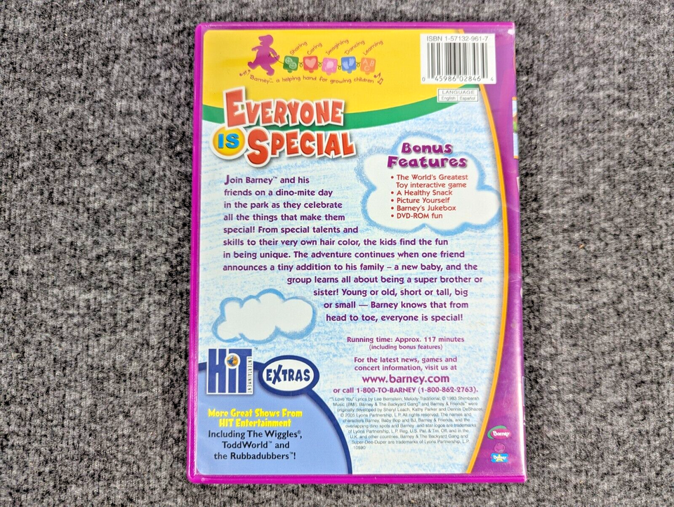 Barney: Everyone Is Special DVD Caring, Sharing, Emotional Learning ...