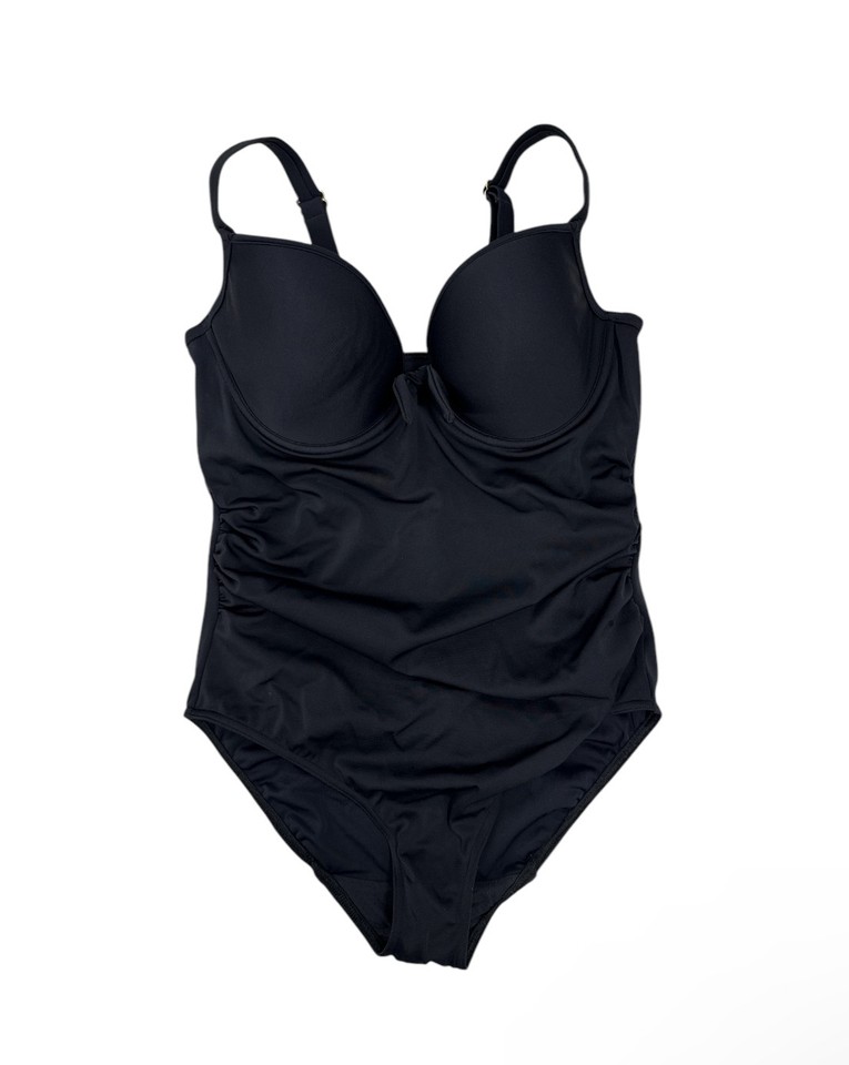 Freya BLACK Remix Deco Swim Underwire One Piece Swimsuit, US 32DD | eBay