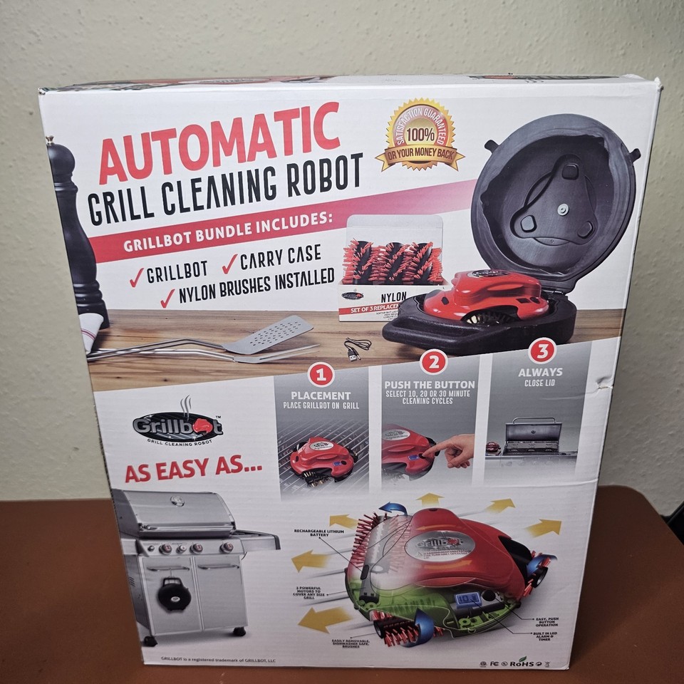 Grillbot Automatic Grill Cleaning Robot Red Sealed 857578004264| eBay