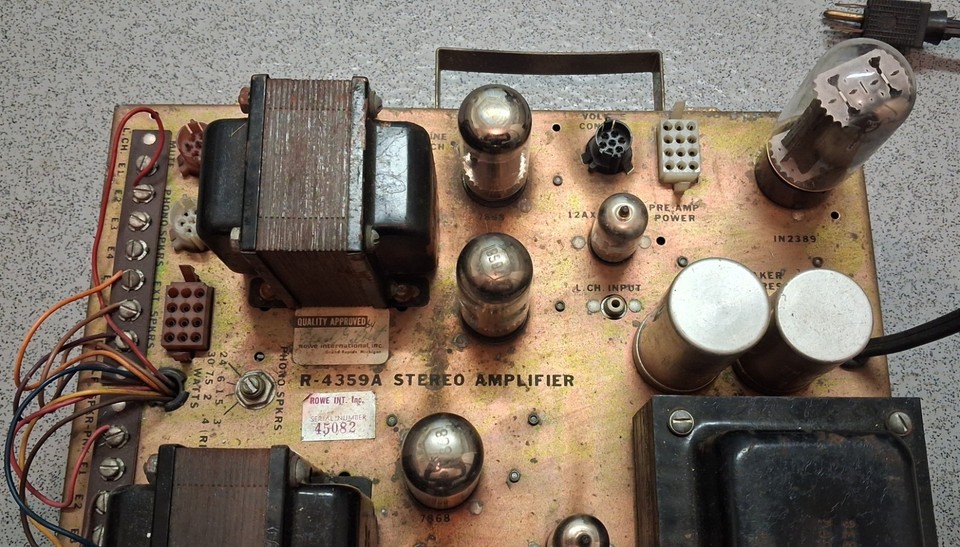 Rowe Ami 4359A Stereo Valve Amplifier / Amp MM5 Jukebox Amplifier | eBay UK