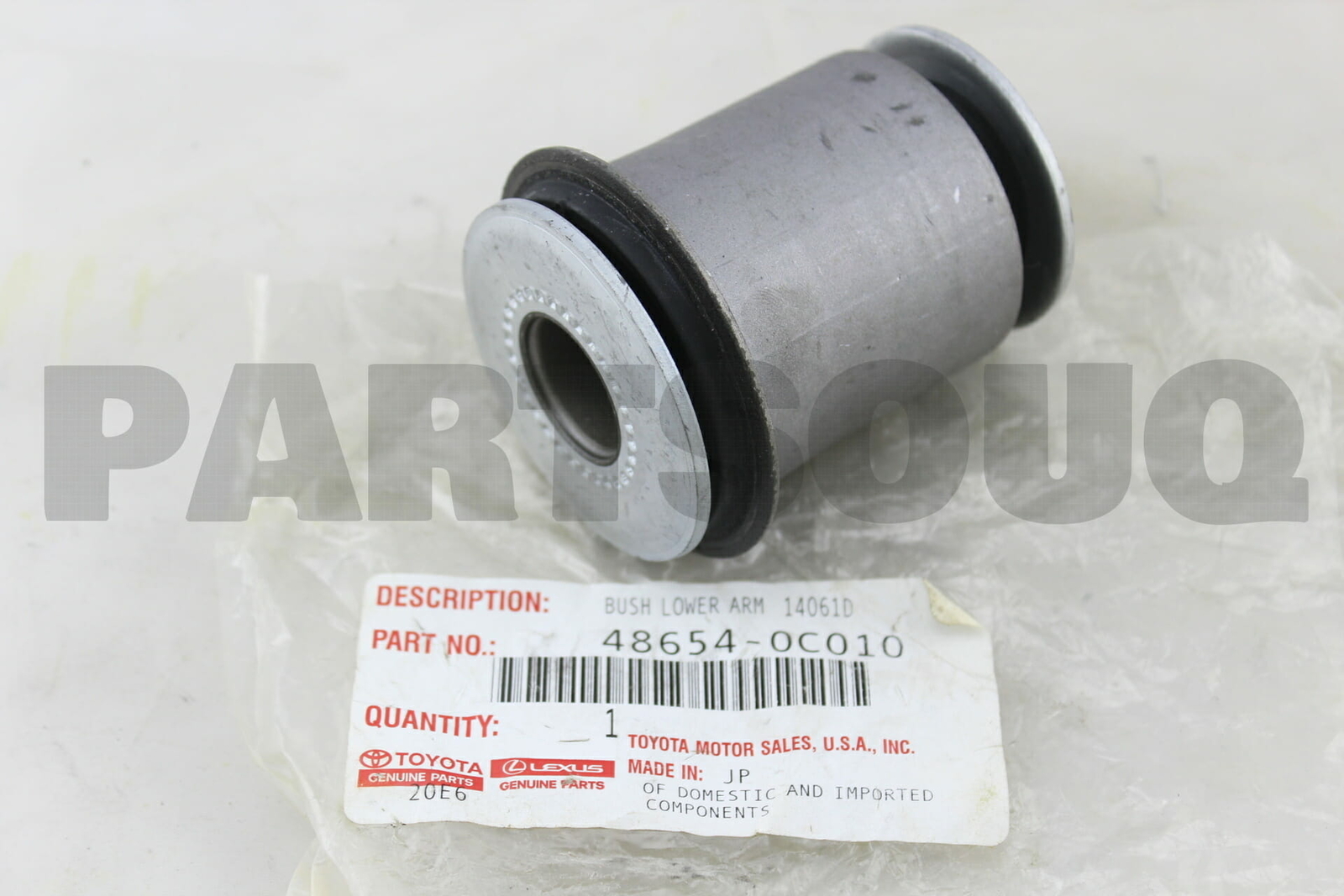 486540C010 Genuine Toyota BUSH, FRONT LOWER ARM, NO.1, RH/LH 48654 ...