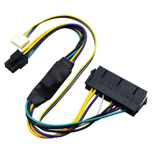 24-Pin to 6-Pin Power Supply Adapter Cable for HP Elite 8100 8200 8300 ...