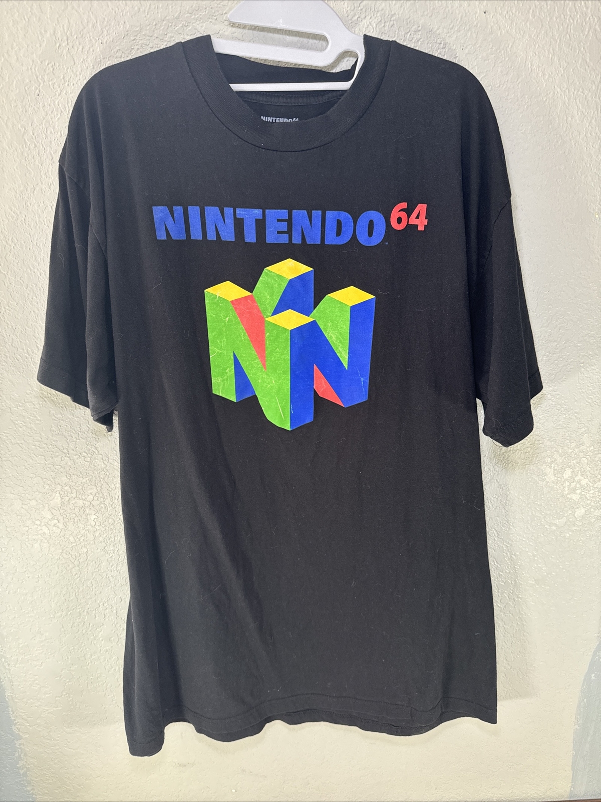 Nintendo 64 N64 Men's Classic Logo Black Short Sleeve… - Gem