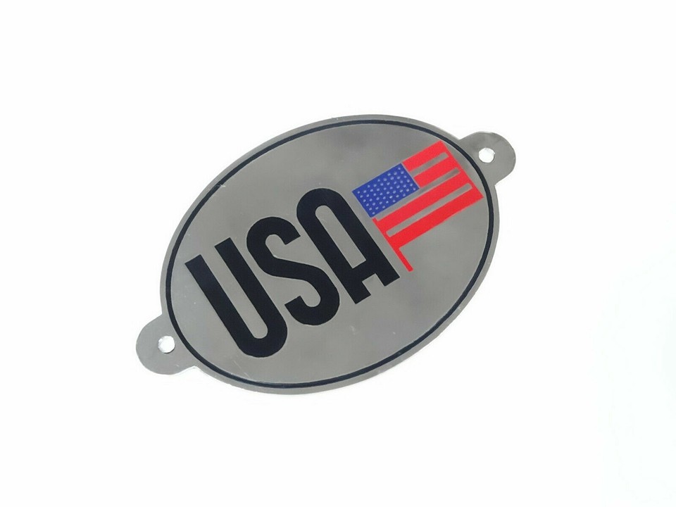 Vintage Car "USA" Front/Side Hood Bonnet Badge Emblem Decal | eBay UK