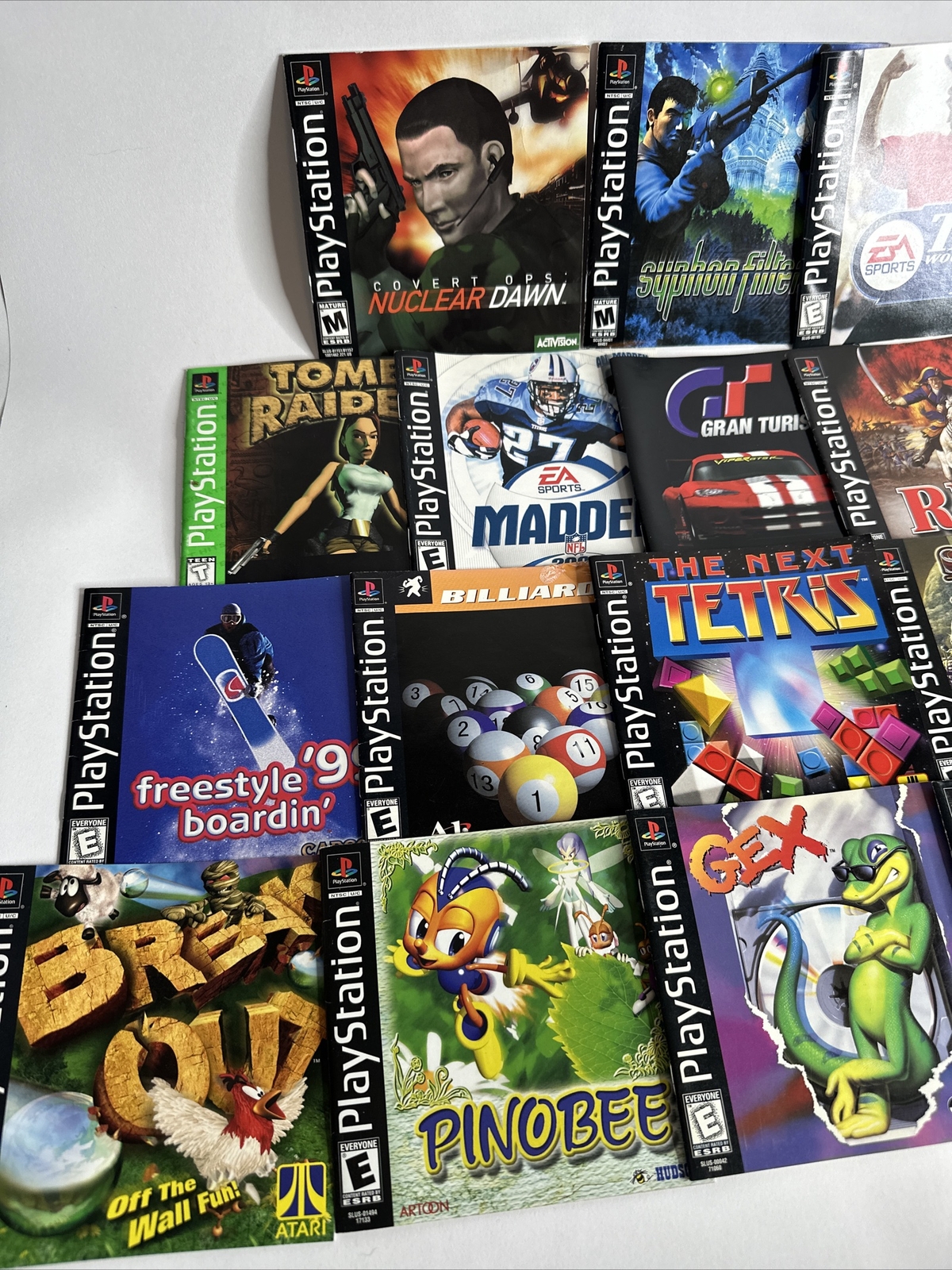 HUGE Lot of 22 Ps1 PlayStation 1 Game Manuals - Sony PS1 Tomb Raider ...