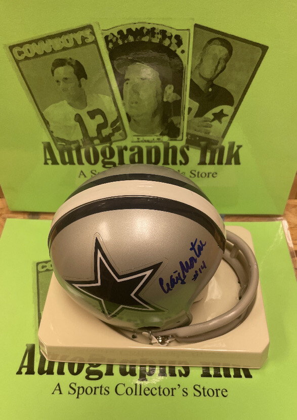 Craig Morton Autographed Dallas Cowboys 2 Bar Two Mini Helmet K38 | eBay